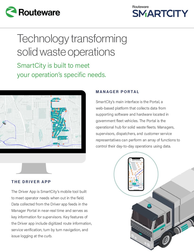 SmartCity for Solid Waste and Recycling - Routeware - Integrated ...
